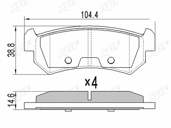 Колодки тормозные SAT ST-96405131 - купить по низким ценам в интернет ...