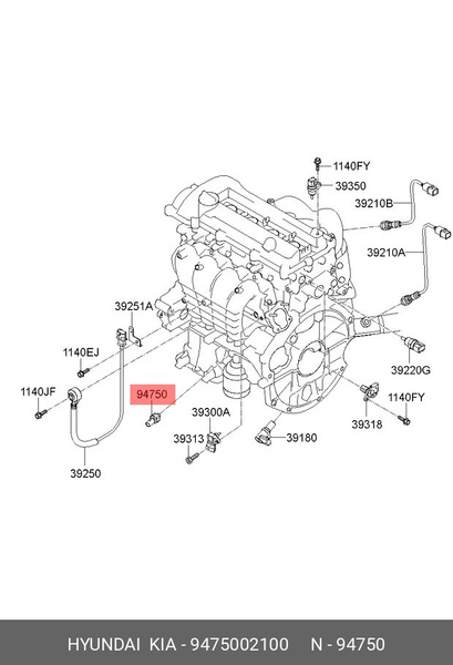 Датчик для автомобиля Hyundai-KIA купить по выгодной цене в интернет ...