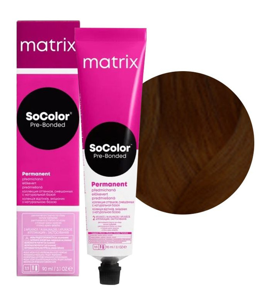 Краска для волос Matrix SoColor Pre-Bonded 5NW натуральный теплый ...