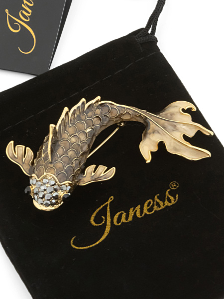 Бижутерия Janess. Брошь "Золотая рыбка" купить на OZON по низкой цене ...