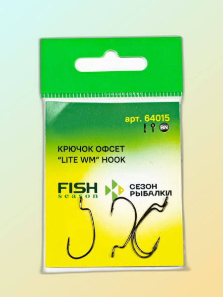 Крючок офсетный " WORM HOOK "LITE WM" - купить с доставкой по выгодным ...