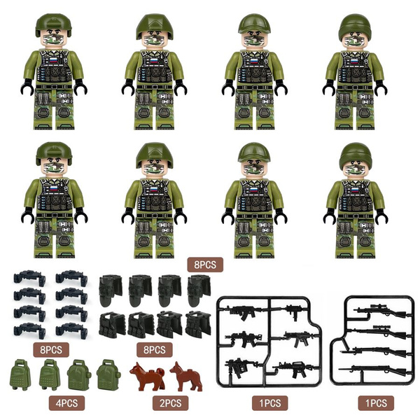 Солдаты РФ 6 шт + оружие и броня / фигурки полиция и собака - купить с ...