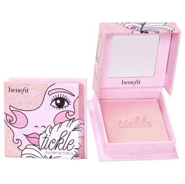 Benefit Пудра-хайлайтер Tickle, Golden Pink - купить с доставкой по ...