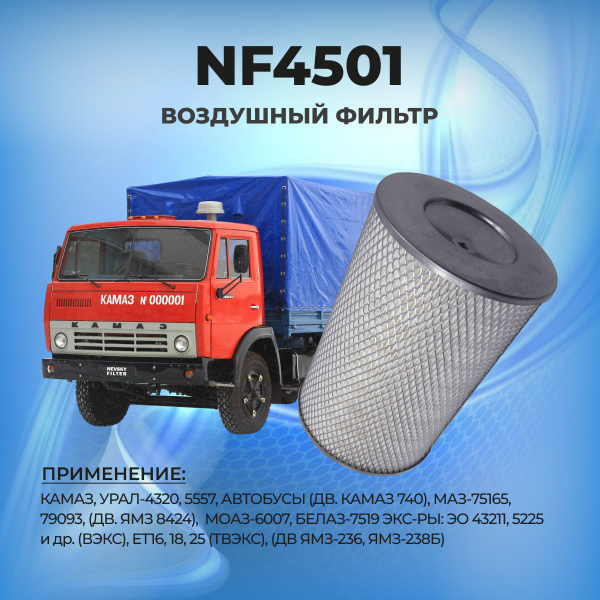 Фильтр воздушный NEVSKY FILTER НЕВСКИЙ ФИЛЬТР NF4501 - купить по ...