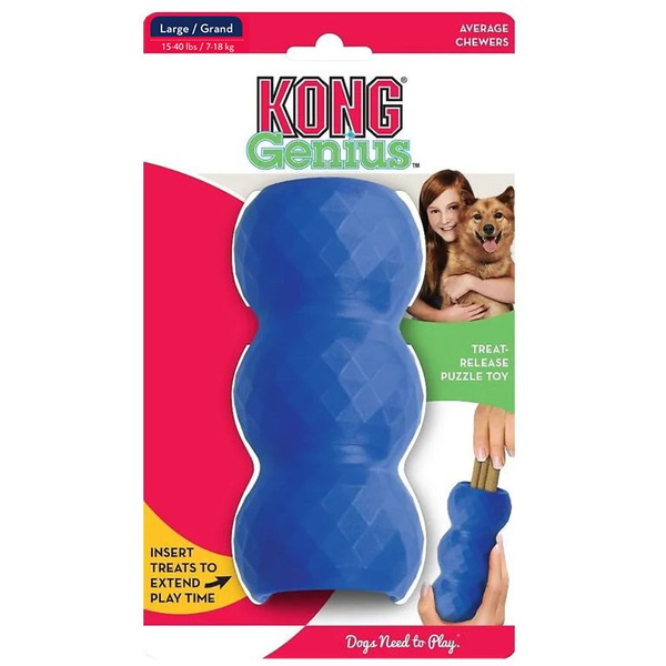 Kong Genius Mike Игрушка головоломка для лакомств, L, голубая - купить ...