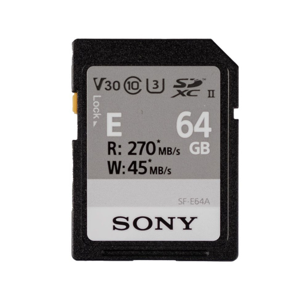 Карта памяти 64GB Sony SDXC 270R/45W (SF-E64/A) - купить с доставкой по ...