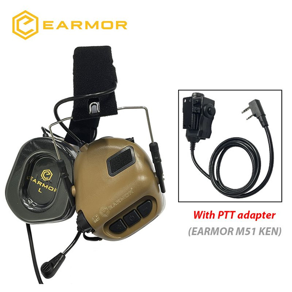 Электронные тактические наушники для защиты слуха EARMOR M32 MOD 4 ...