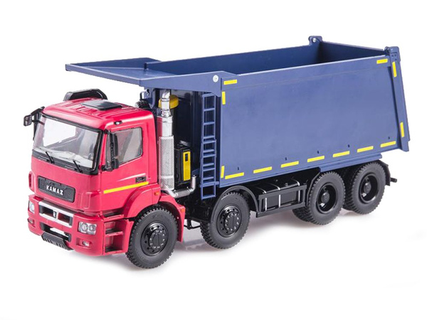 Модель коллекционная КАМАЗ-65801-T5 самосвал красный с синим - купить в интернет-магазине OZON ...