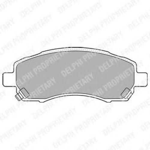 Комплект тормозных колодок диско Delphi LP1545 23780 - DELPHI арт ...