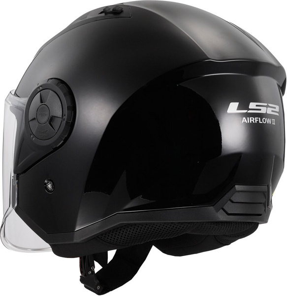 Мотошлем LS2 OF616 Airflow II Solid (черный глянцевый, Black, XL ...