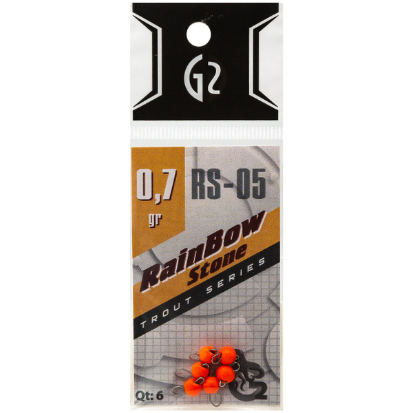 Вольфрамовые чебурашки для микроджига G2 Rainbow Stone 0.7 гр (6 шт) цв ...