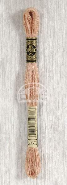 Мулине DMC (Франция), артикул 117, 100% хлопок, цвет 3771 Грязно-розовый, 1шт (пасма). купить на ...