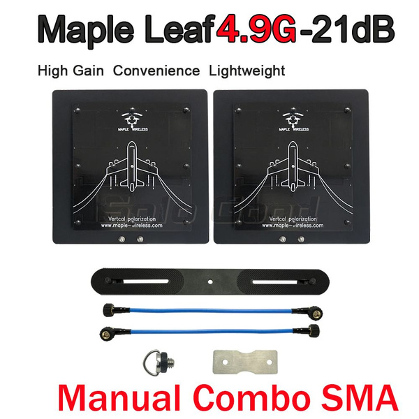 Maple Leaf 4.9G-21dBi Соединитель SMA-антенны с двумя антеннами увеличенного расстояния купить ...