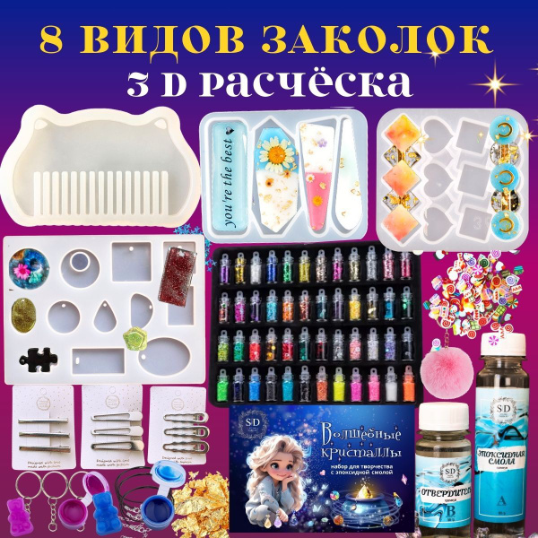 Характеристики Набор с эпоксидной смолой для творчества Набор для ...