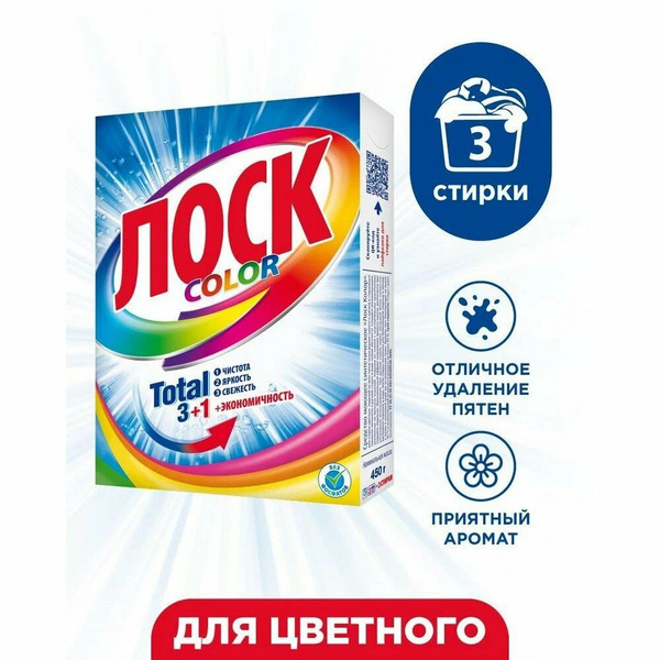 Стиральный порошок "LOSK" Color Автомат, 450 гр. - купить с доставкой ...