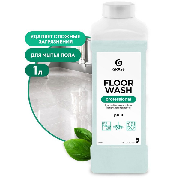 Средство для мытья полов Grass Floor wash нейтральное 1л (pH 9 ...