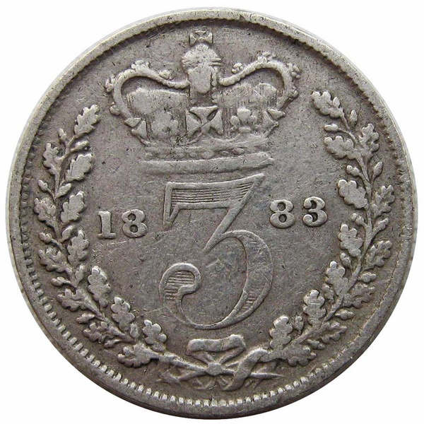 Старинная монета Великобритании 3 пенса 1883 г. - купить в интернет-магазине OZON с быстрой ...