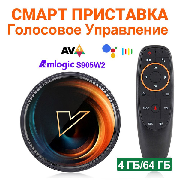 Медиаплеер Vontar W2, RJ-45 Ethernet, USB, HDMI, DC 5.5 мм, черный ...