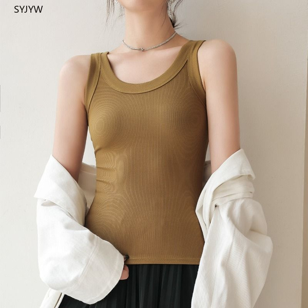 Майка Женский SYJYW песочно-желтый, размер 40 Спандекс Повседневный Альпинизм, Бодибилдинг Китай ...