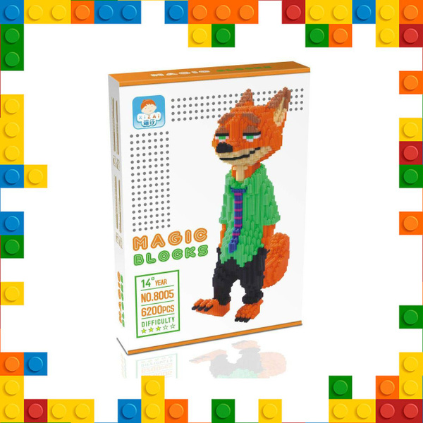 Конструктор LEGO Zootopia Nick Wilde Character Assembly Model купить на ...