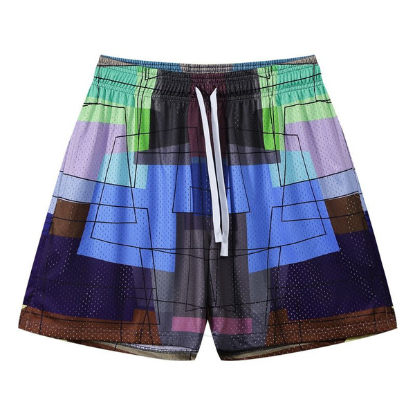 Шорты Мужской SYJWY Спортивный голубой меланж, размер 50 Полиэфирное волокно SUP-серфинг ...