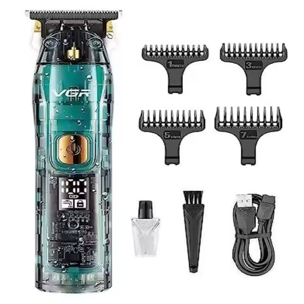 Машинка для стрижки VGR волос, серый, зеленый - купить по выгодным ценам в интернет-магазине ...