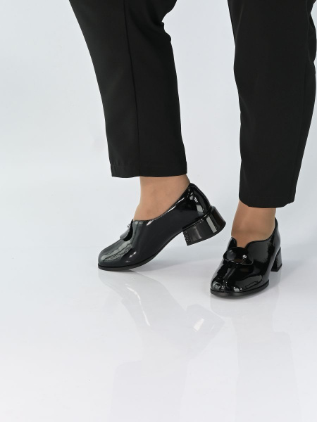 Туфли Женский Ascalini Кожа натуральная лакированная, размер 37 Стандартный низкий (до 4 см) 9 ...