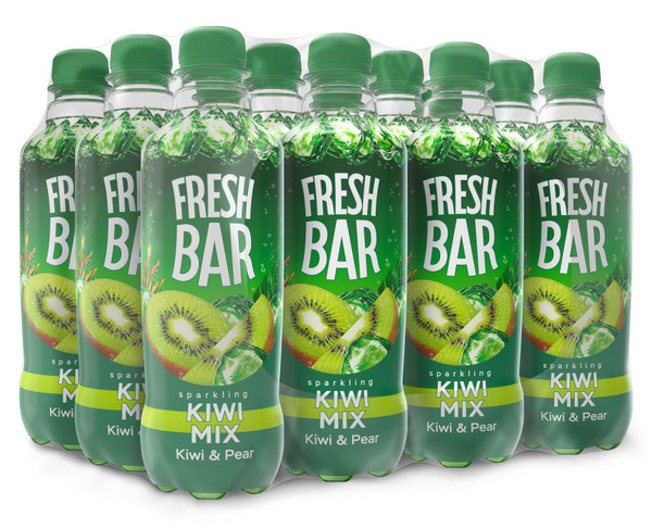 Газированный напиток Fresh Bar Kiwi Mix, 12 шт х 0,48 л - купить с ...