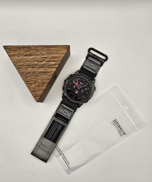 Нейлоновый ремешок Quickfit 26 Super Rugged HEMSUT на липучке для часов ...