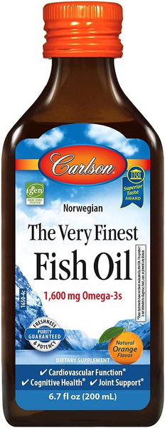 Carlson Norwegian Fish Oil 1600 mg 200 ml (омега 3 жидкая 200 мл ...