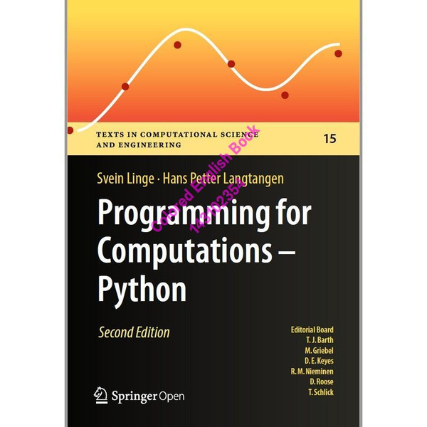Programming For Computations Python A Gentle Introduction English Paper 1266