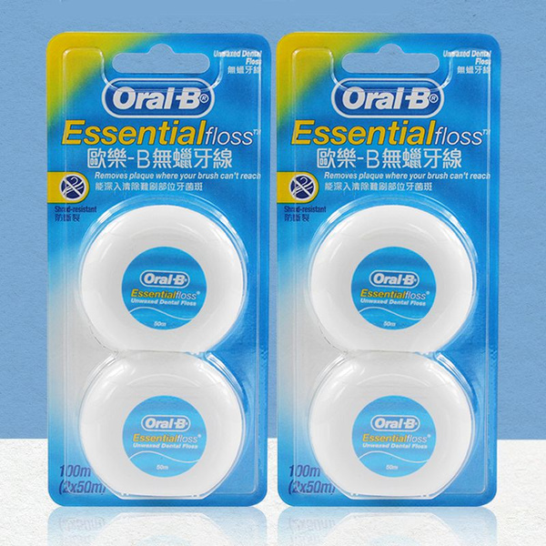 Зубная нить с мятой Oral-B Essential Floss для полости рта 50м 4шт ...