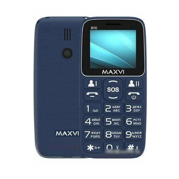 Мобильный телефон Maxvi B110, синий - купить по выгодной цене в интернет-магазине OZON (1681202264)