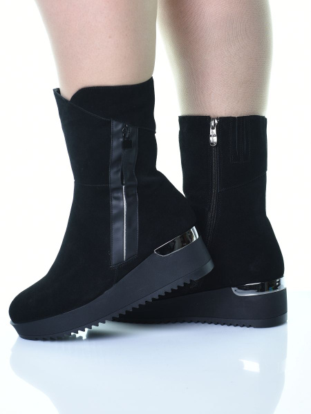 Полусапоги Женский Ascalini, размер 41 черный Зима 9 Стандартный средний (до 9 см) Россия купить ...