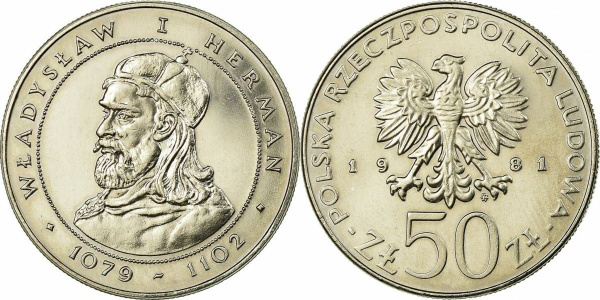 Польша 50 злотых, 1981 Князь Владислав I Герман UNC - купить в интернет-магазине OZON с быстрой ...
