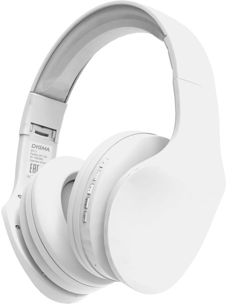 Наушники Накладные Digma BT17W - купить по доступным ценам в интернет-магазине OZON (1695742784)