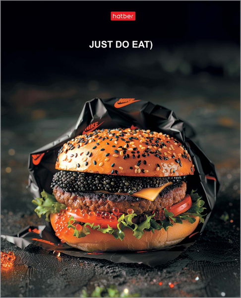 Тетрадь Hatber 96 листов, формата А5, в клетку, на гребне 2 штуки/2 дизайна -Brand Food ...