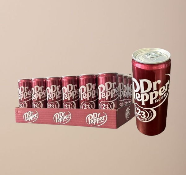 Напиток газированный Dr.Pepper Classic Regular, 24 шт х 330 мл. Доктор Пеппер Regular - купить с ...