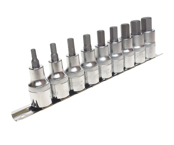 Набор бит-головок 1/2" HEX H4-H14 9 предметов JTC - купить с доставкой ...