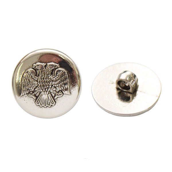 L-2626 Пуговица 34L (21мм) на ножке, пластик под металл (AS (серебро)) купить на OZON по низкой ...