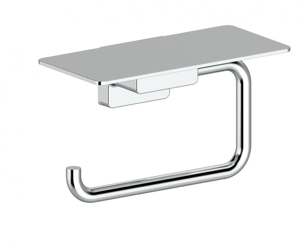 5210 Держатель для туалетной бумаги с полкой (ХРОМ) ViEiR купить c доставкой на OZON по низкой ...