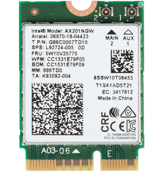 Wi-Fi-адаптер Wi-Fi адаптер Intel Original AX201 (AX201.NGW) купить на ...