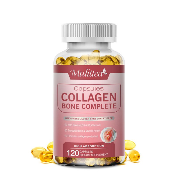 Капсулы Mulittea Collagen Bone Complete с растительным кальцием и ...