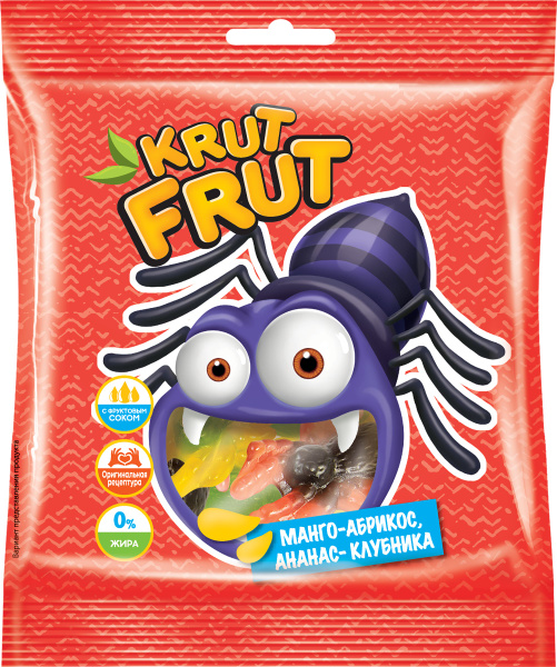 Мармелад жевательный KRUTFRUT Паук, 100г - купить с доставкой по выгодным ценам в интернет ...