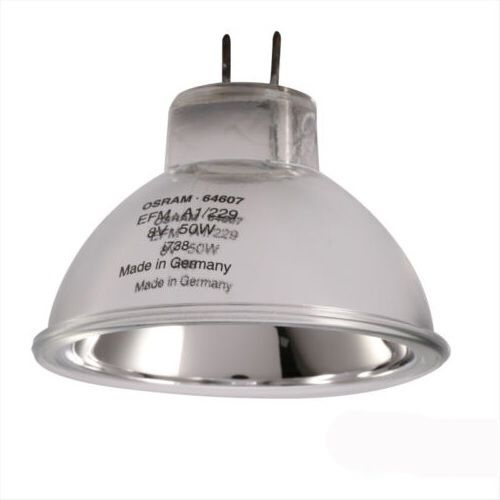 Лампа галогенная рефлекторная OSRAM 64607 EFM 50W 8V GZ6.35 20X1 с ...