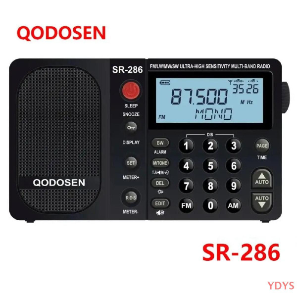 QODOSEN SR-286 Сверхчувствительный полнодиапазонный радиоприемник с ...