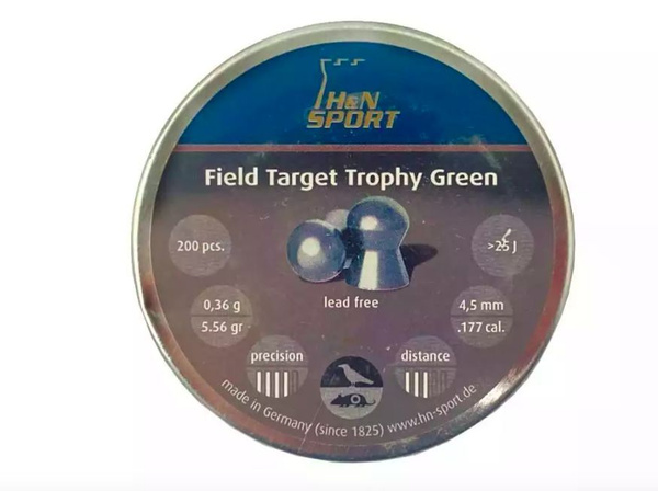 Пули пневматические H&N Field Target Trophy Green 4,5 мм 0,36 грамма ...