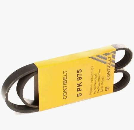 Ремень 975 (5PK) DAEWOO Nexia, CHEVROLET Lanos (под ГУР) / арт.5PK975 ...