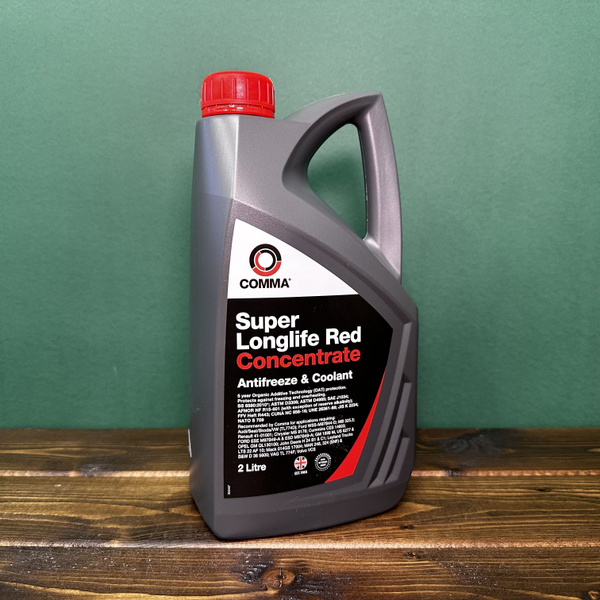Антифриз Красный Концентрат Comma Super Longlife Red G12+ 2л SLA2L купить на OZON по низкой цене ...