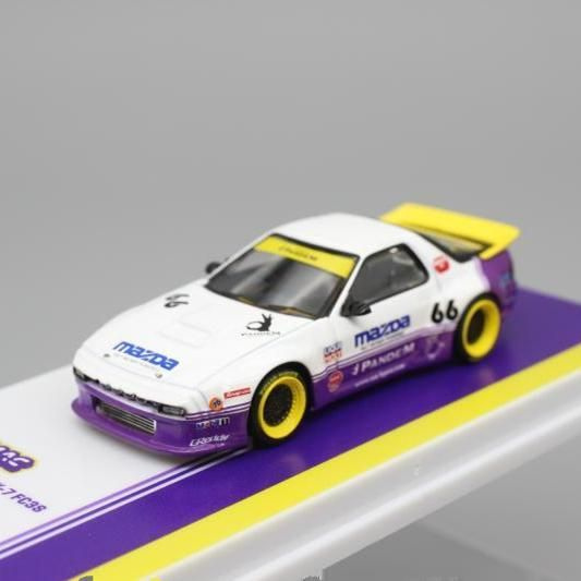 Машинка Tarmac Works TW 1/64 Mazda Pandem RX7 FC3S White&purple Die-cast Alloy Car Model ...